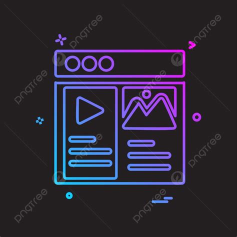 Web Design Layout Vector Hd Images Web Layouts Icon Design Vector Illustration Information