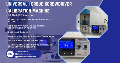 Torque Screwdriver Calibration Metrology Holiday Advanced