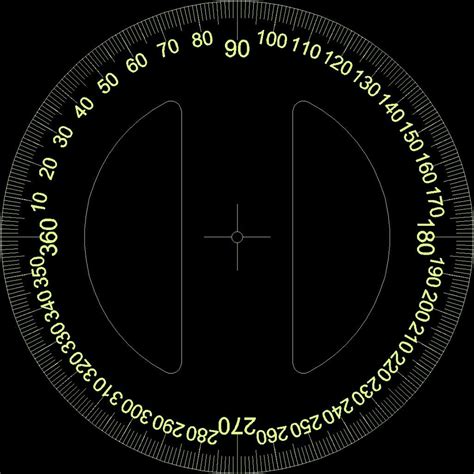 Protractor 2d Dwg Block For Autocad • Designs Cad