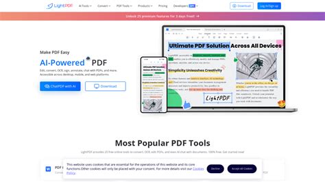 Powered By Ai Lightpdf Provides Free Cloud Based Services T