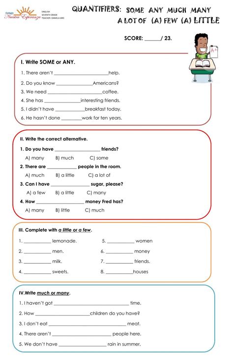 Quantifiers Online Exercise For 7th Grade In 2025 English Grammar