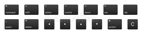 Ios Numeric Key Vector Icons And Illustration Stock Vector