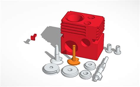 3d Design Engine Block Crankshaft Tinkercad