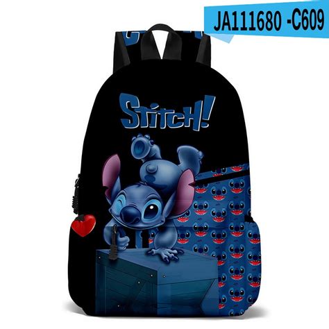 3d Stitch Backpack Cute Cartoon Laptop Backpack For Travel Hiking And Work Lightweight
