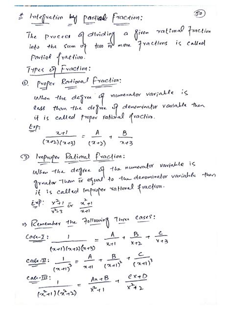 integration by partial fraction pdf