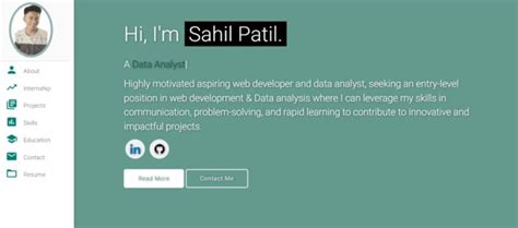 sahil patil on linkedin webdevelopment dataanalytics portfolio itengineer webdesign…