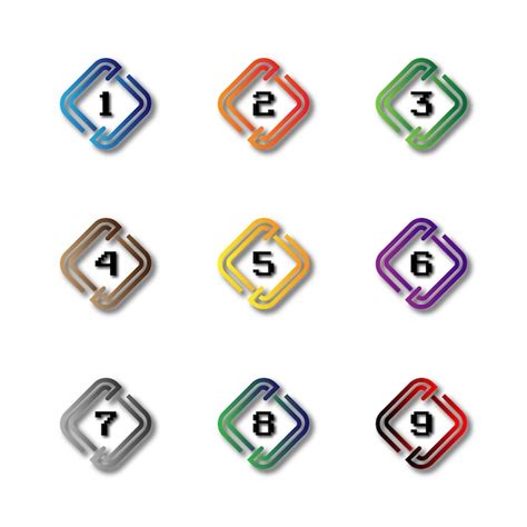 premium vector glossy and colorful bullet point design