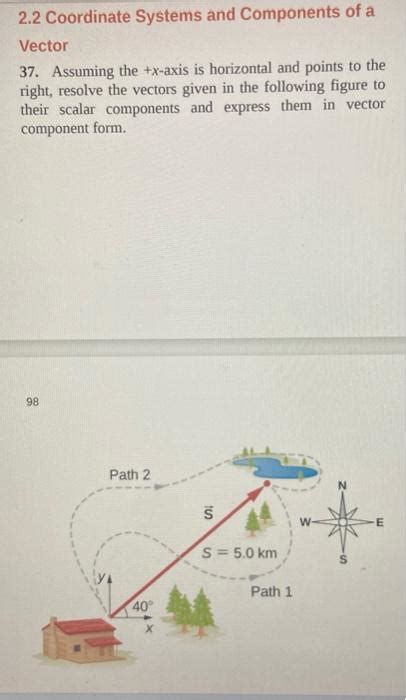 Solved Coordinate Systems And Components Of A Vector Chegg