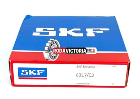 SKF 6317 C3 Single Row Ball Bearing OPEN TYPE, NO SEALS 85x180x41mm ...