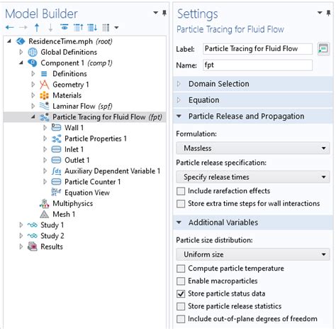 integrating along streamlines and extracting particle statistics