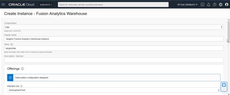 Creating Your First Fusion Analytics Warehouse Faw Instance