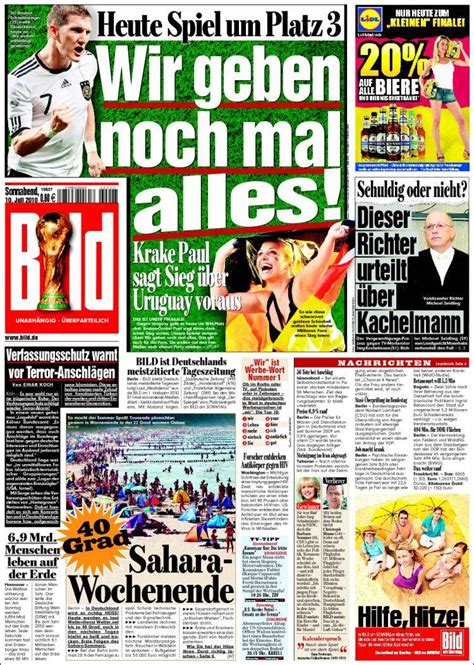 Peri Dico Bild Alemania Peri Dicos De Alemania Edici N De S Bado