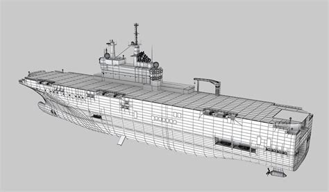 Mistral Class Aircraft Carrier Model
