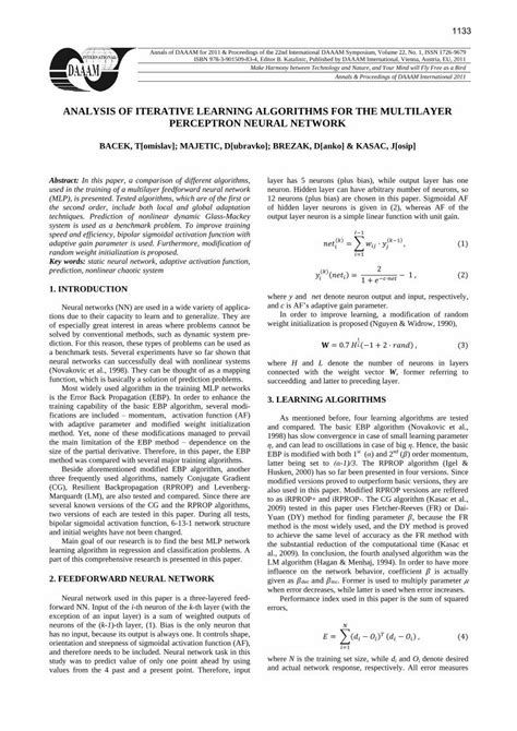 pdf perceptron neural network · networks with the marquardt algorithm