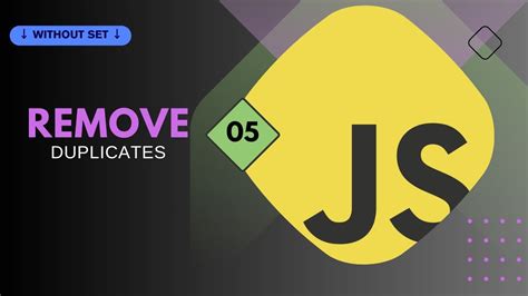 Remove Duplicates From Array Javascript Codingchallenges Youtube