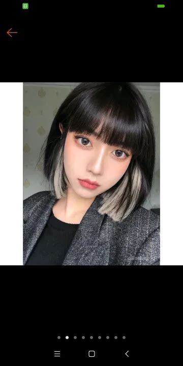 Wig Cewe Gradasi Hitam Putih Peek A Boo Lazada Indonesia