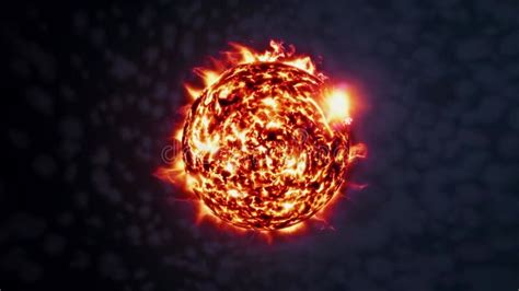Fiery Sun In Space Emitting Solar Flares Cosmic Heat And Energy Concept Stock Video Video Of