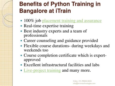 Ppt Python Training In Bangalore Btm Layout Python Course In