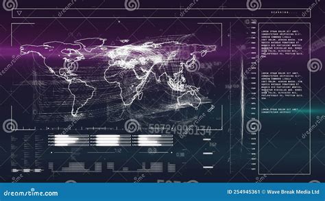 Animation Of Digital Data Processing Over Cityscape On Blue Background Stock Video Video Of