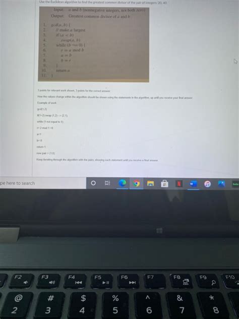 Solved Question 2 6 Pts Trace The Algorithm Below For N 5