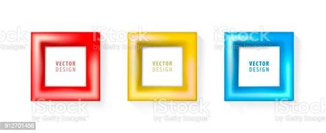 흰색 바탕에 고품질 현대 컬러 프레임의 설정 벡터 일러스트 레이 션을 절연 0명에 대한 스톡 벡터 아트 및 기타 이미지 0명 3차원 형태 개념 Istock
