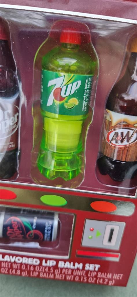 Dr Pepper Flavor Lip Balm Set 4 Lip Balms Dr Pepper 7up Aw