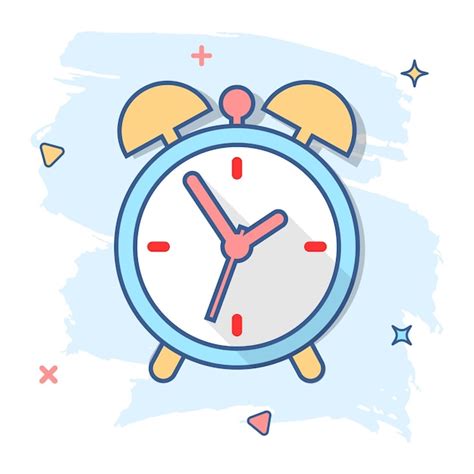 Premium Vector Cartoon Alarm Clock Icon In Comic Style Timer Sign Illustration Pictogram