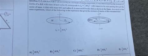 solved question 1 laboratory question in a moment of