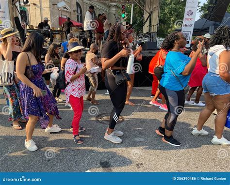 Line Dancing At The H Street Festival Editorial Photo Image Of