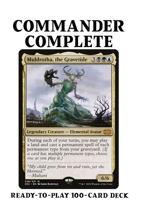 Muldrotha The Gravetide Graveyard Recursion Sultai Magic Mtg Commande