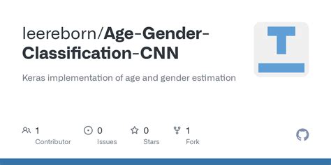 Github Leereborn Age Gender Classification Cnn Keras Implementation Of Age And Gender Estimation
