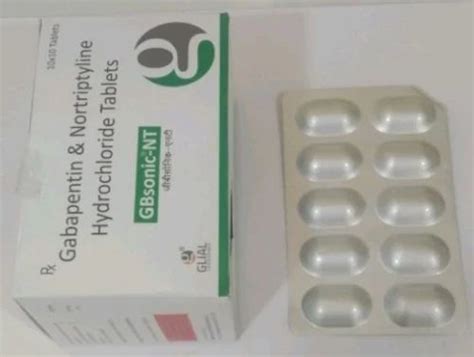 Glial Gabapentin Nortriptyline Hydrochloride Tablets 24 Months At