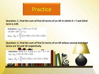 Arithmetic Progression PPTX
