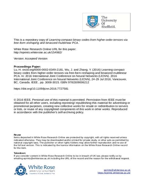 fillable online eprints whiterose ac learning compact binary codes from