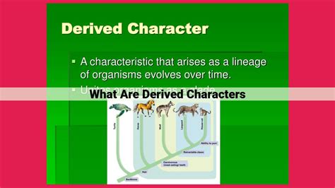 discover derived characters unveiling evolutionary relationships and