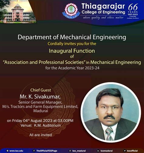 Thiagarajar College Of Engineering On Linkedin Tce
