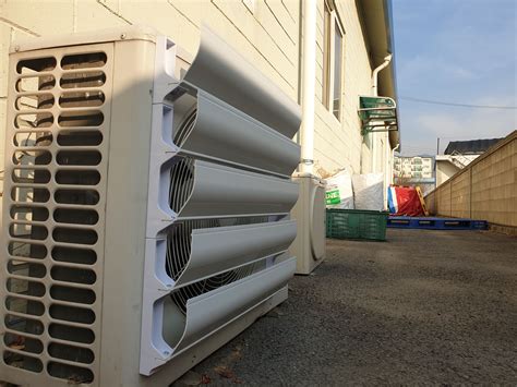 실외기커버 실외기바람막이 실외기열풍전환커버 설치방법 전세계