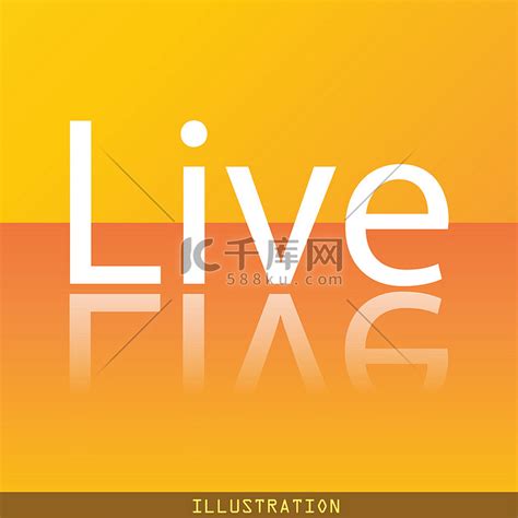 实时图标符号平现代网页设计与反射和空间为您的文本。 高清摄影大图 千库网