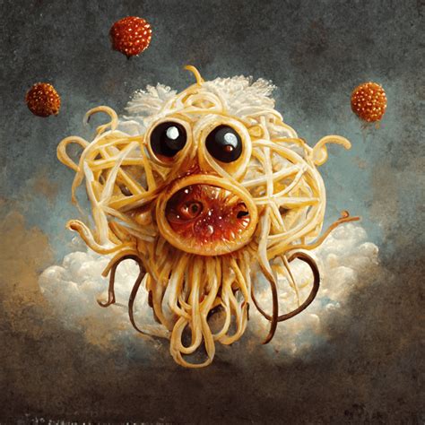 Flying Spaghetti Monster Last Supper Flying Spaghetti Monster