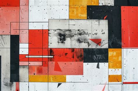 Structured Layout Patterns In A Contemporary Style Stock Illustration