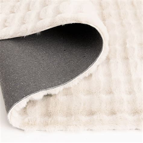 Bubble Minky Ivory Beige Polyester Fabric Rug Rooms To Go