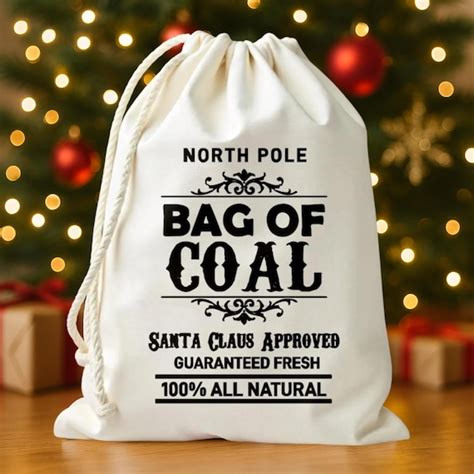 Santa Carrying Bag Of Coal
