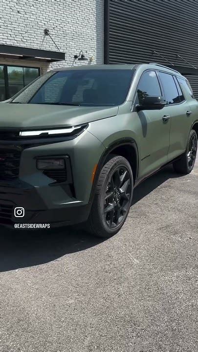 2024 Chevy Traverse Rs Full Wrap In Averydennison Matte Olive Green