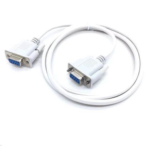 Pcs New Serial Null Modem Cable DB F To DB F Female To Female DB Connector RS To