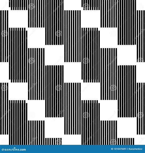 Halftone Geometric Line Seamless Pattern Stock Illustration