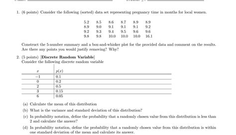 Solved 1 6 Points Consider The Following Sorted Data
