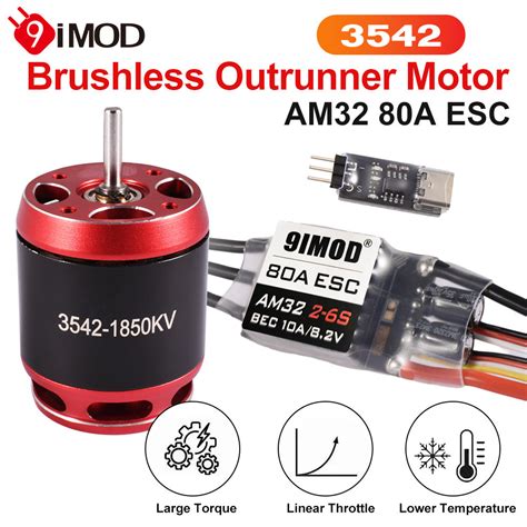 9imod Rc Am32 Crawler Motor Esc Combo Power System 80a 2 6s Esc 3542