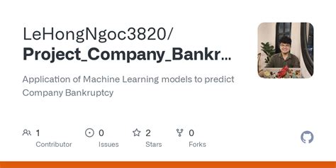 Github Lehongngoc3820projectcompanybankruptcyprediction