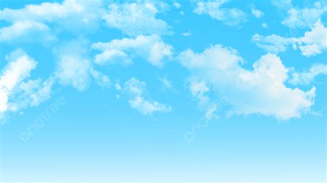 Simple Hd Background With Blue Sky And White Clouds Concise Hd Gradient Background Image And
