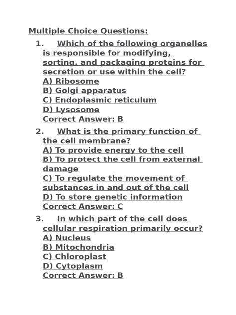 Biology Quiz 1 Answer Key Pdf